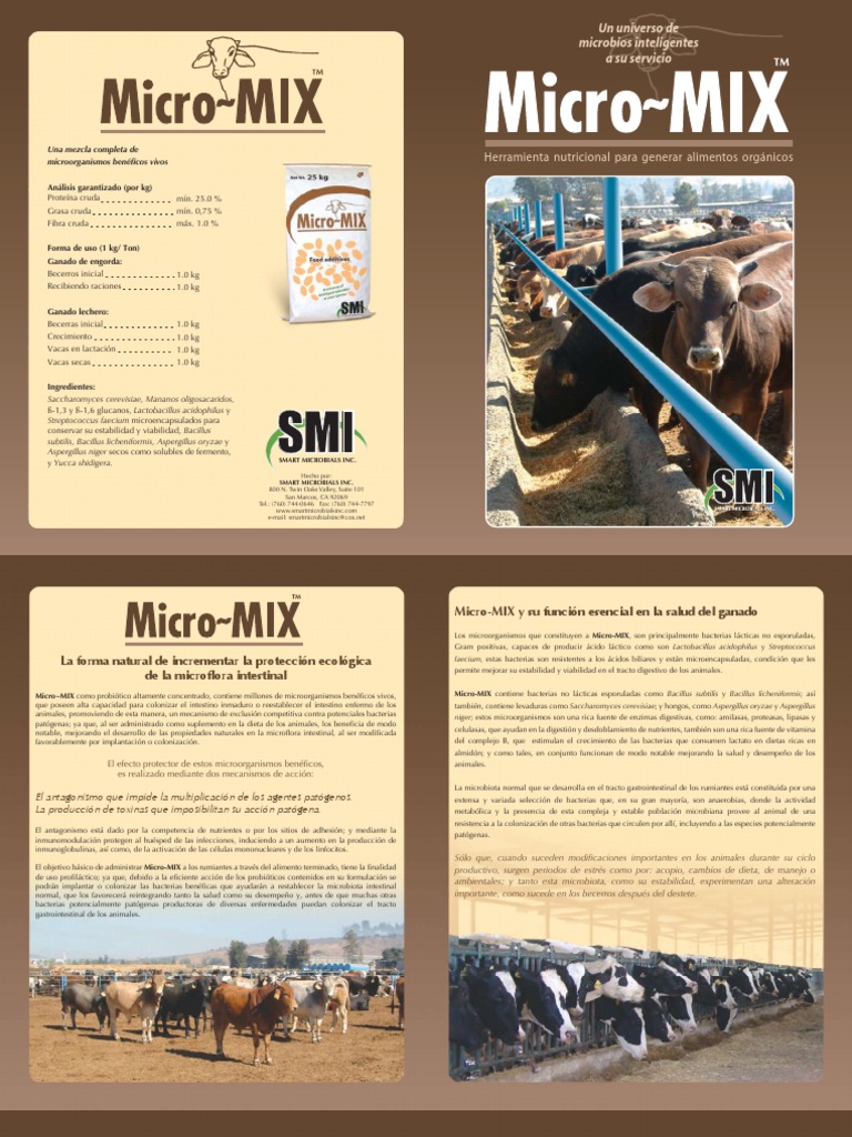Micro Mix | PDF | Las bacterias | Leche