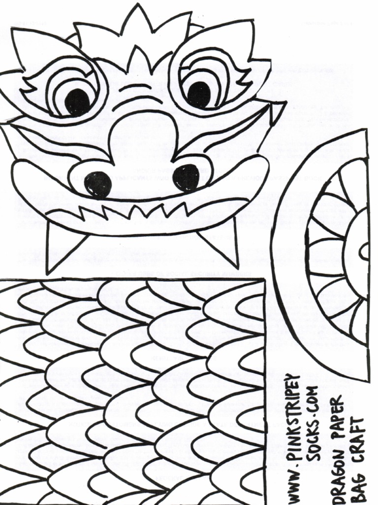 Chinese New Year Paper Bag Craft Template | PDF