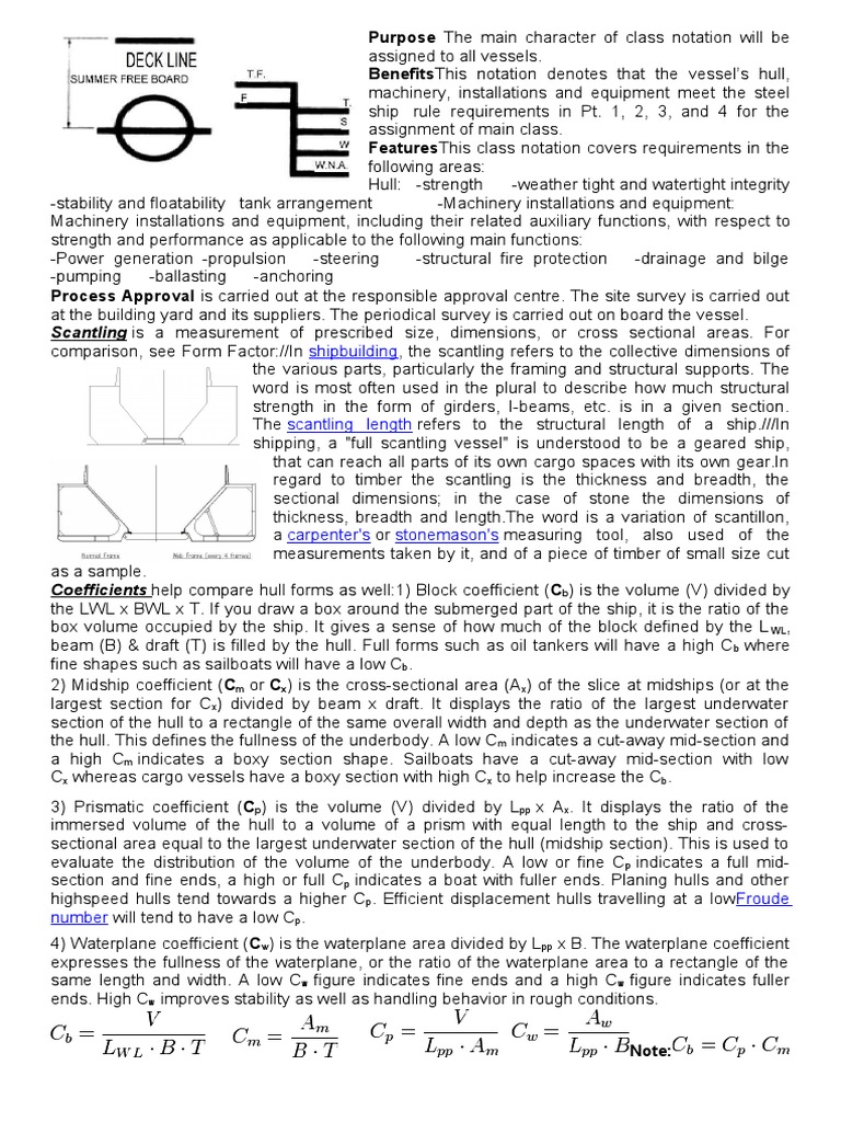 Scantling Is A Measurement of Prescribed Size, Dimensions, or Cross ...