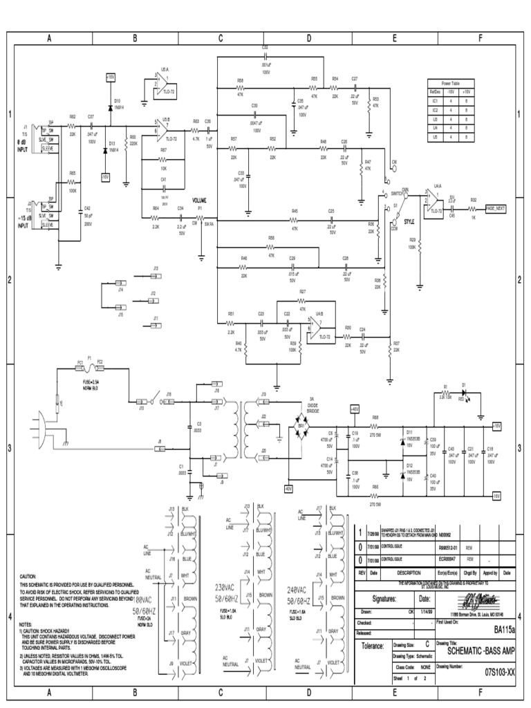 Ampeg Ba 210 Schematic