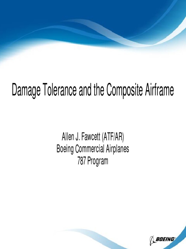Damage Tolerance and The Composite Airframe | PDF | Aircraft ...