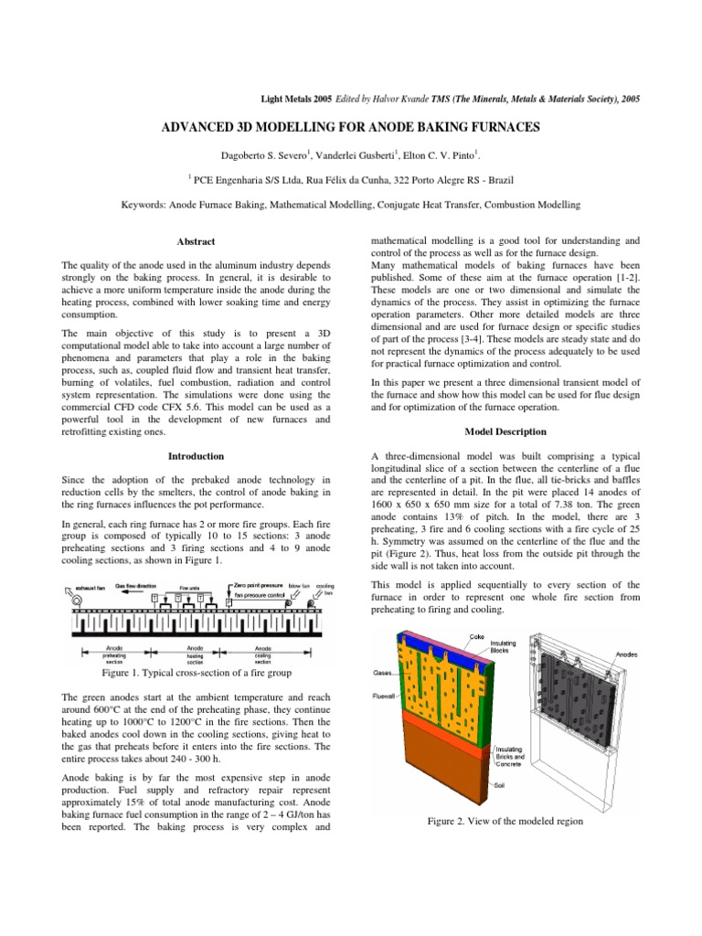 Advanced 3D Modelling For Anode Baking Furnace | PDF | Combustion | Gases