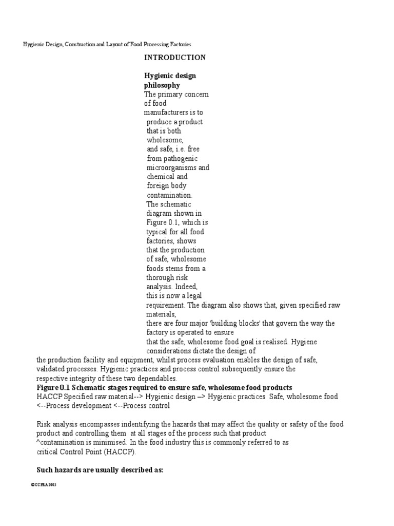 Guidelines For The Hygienic Design, Construction and Layout of ...