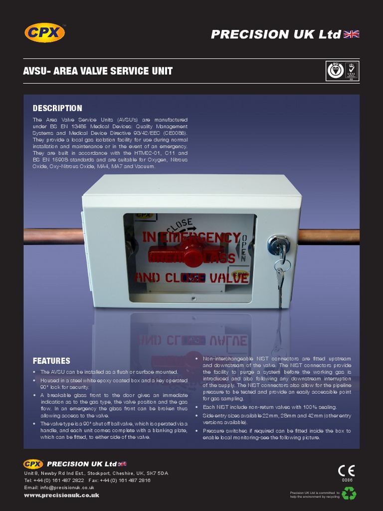 AVSU Area Valve | Download Free PDF | Valve | Switch
