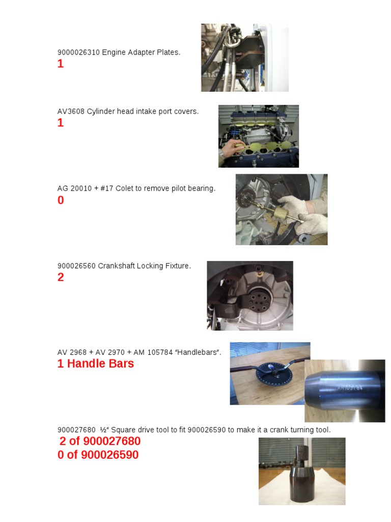 Equipment For Engine Overhaul Training 2 | PDF