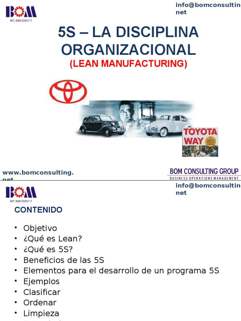 Ejemplos y Aplicaciones de 5S | PDF | Lean Manufacturing | Producción y ...