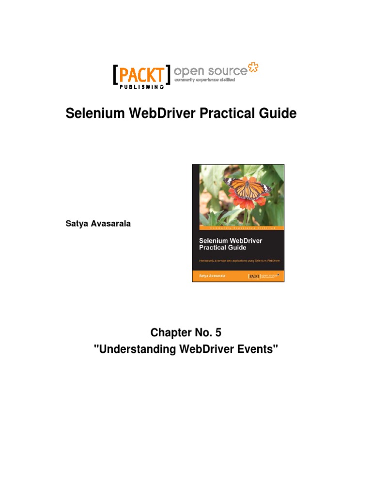 Selenium WebDriver Practical Guide Sample Chapter | PDF | Selenium ... Selenium WebDriver Practical Guide Sample Chapter | PDF | Selenium ...