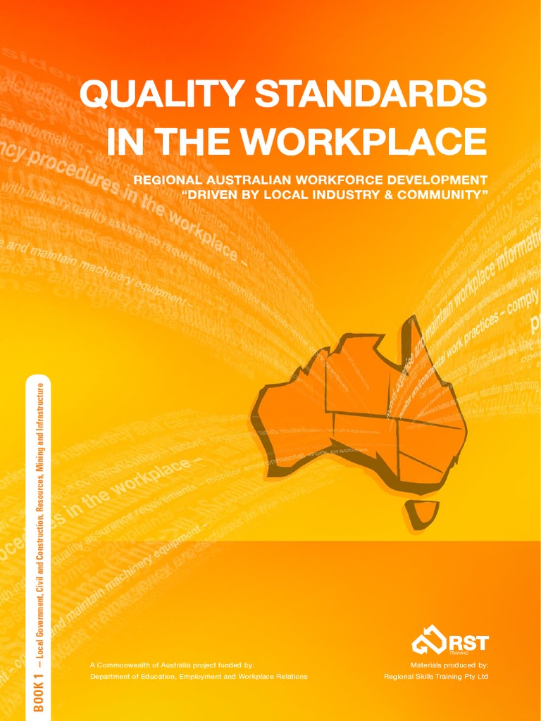 Quality Standards in the Workplace Book 1 | Quality Assurance | Quality ...