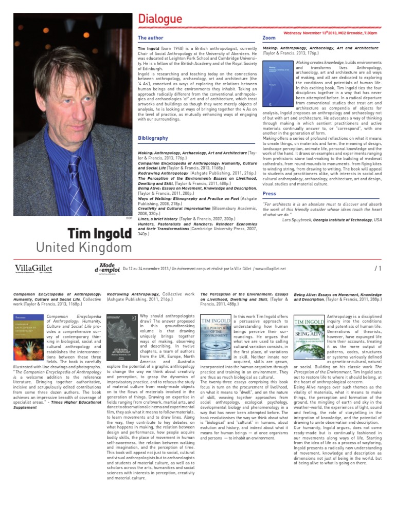 Bibliografia - Tim Ingold | Anthropology | Ethnography