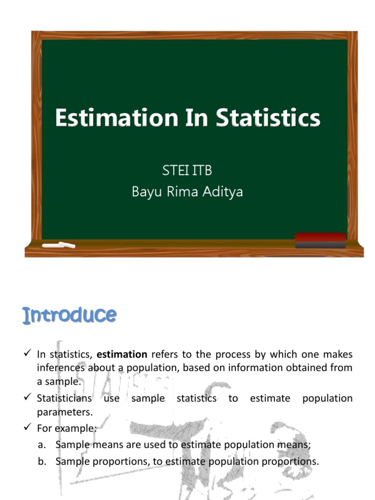 Statistical Estimation | PDF | Margin Of Error | Confidence Interval