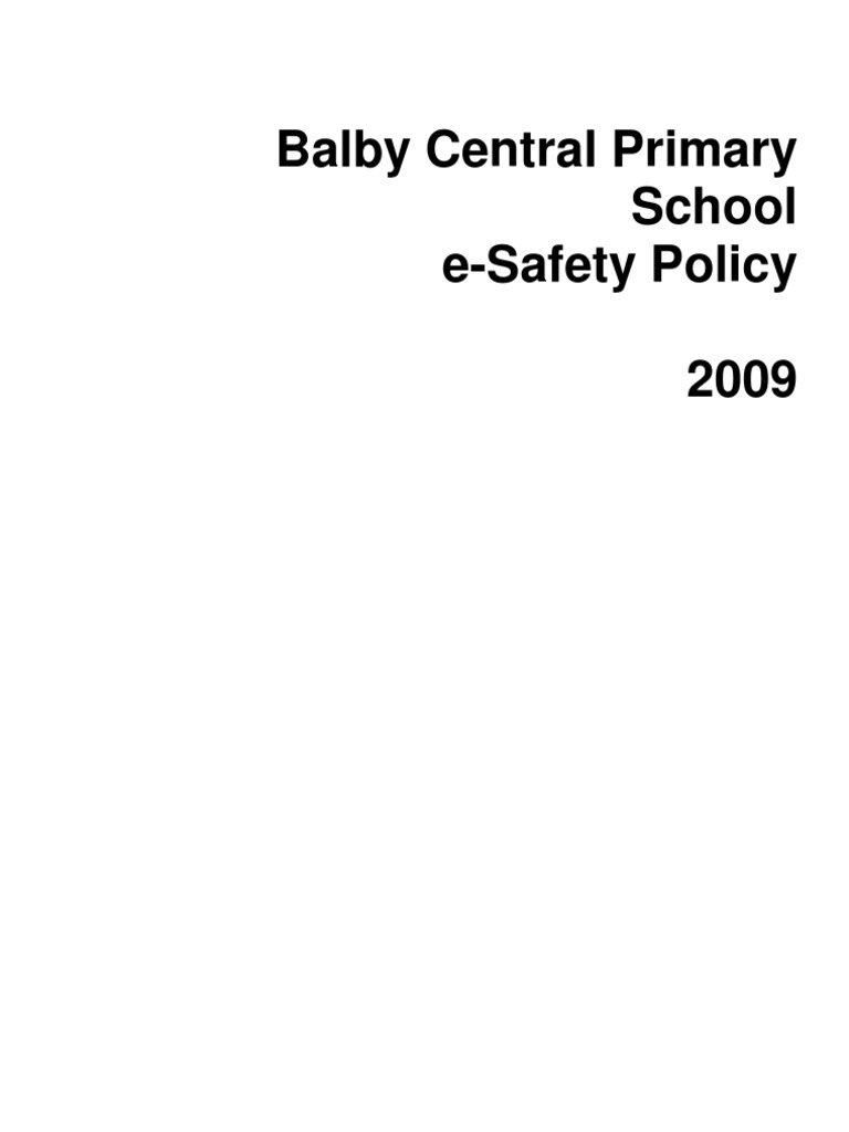 Esafety Policy 09 | PDF | Social Networking Service | Internet