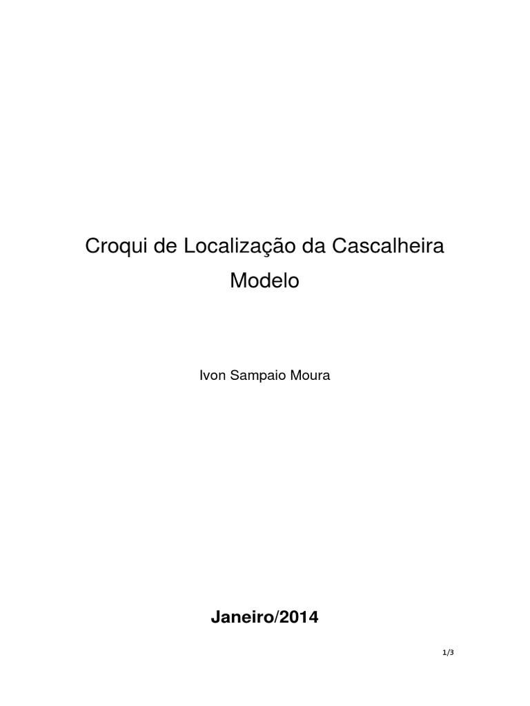 Modelo de Croqui de Localização | PDF