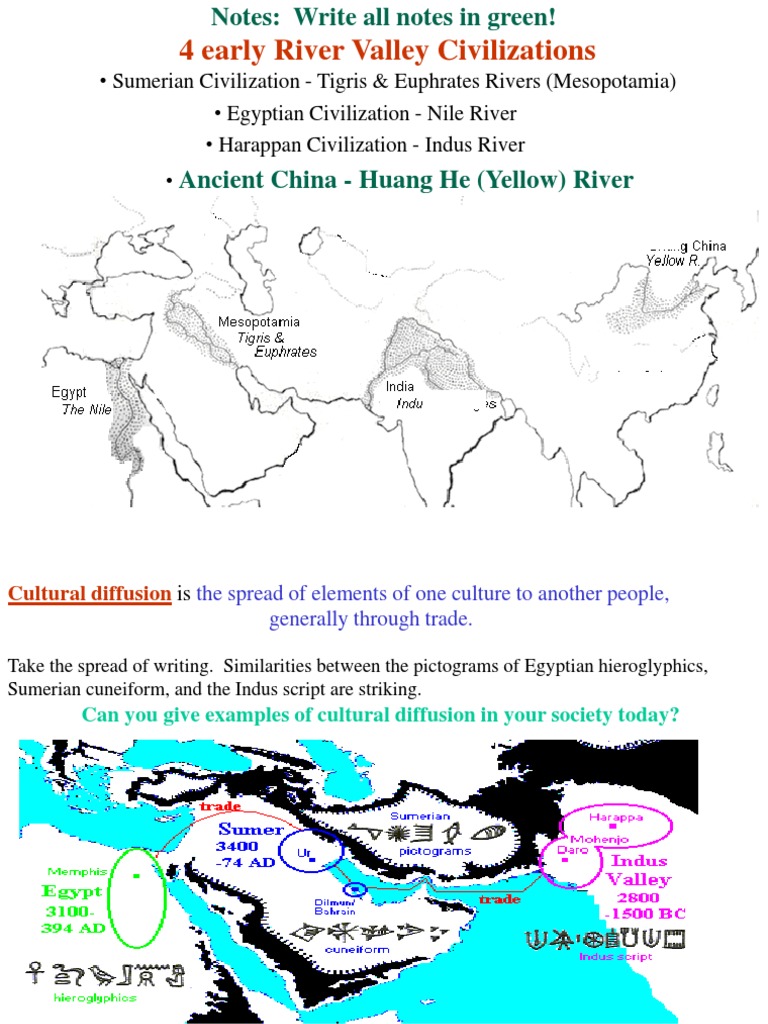 Early River Valley Civilizations Overview | PDF | Mesopotamia ...