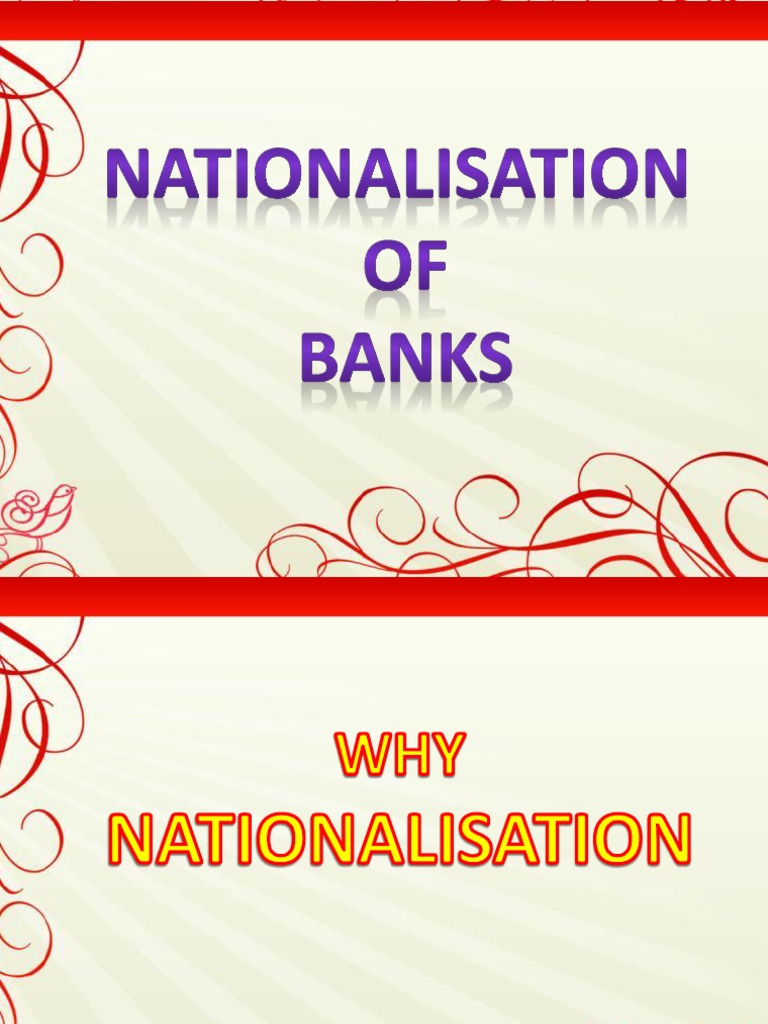 Nationalisation of Bank | Nationalization | Economy Of India