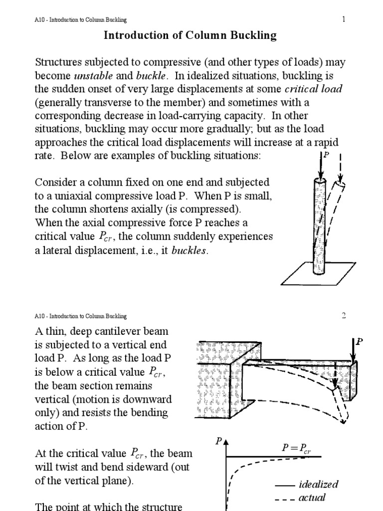 Introduction To Column Buckling | PDF | Teaching Methods & Materials