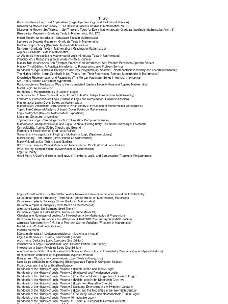 Libros | PDF | Logic | Model Theory