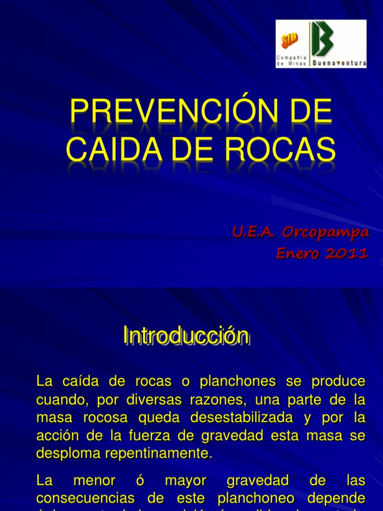 21. Prevención de caida de rocas | Roca (Geología) | Excavación ...