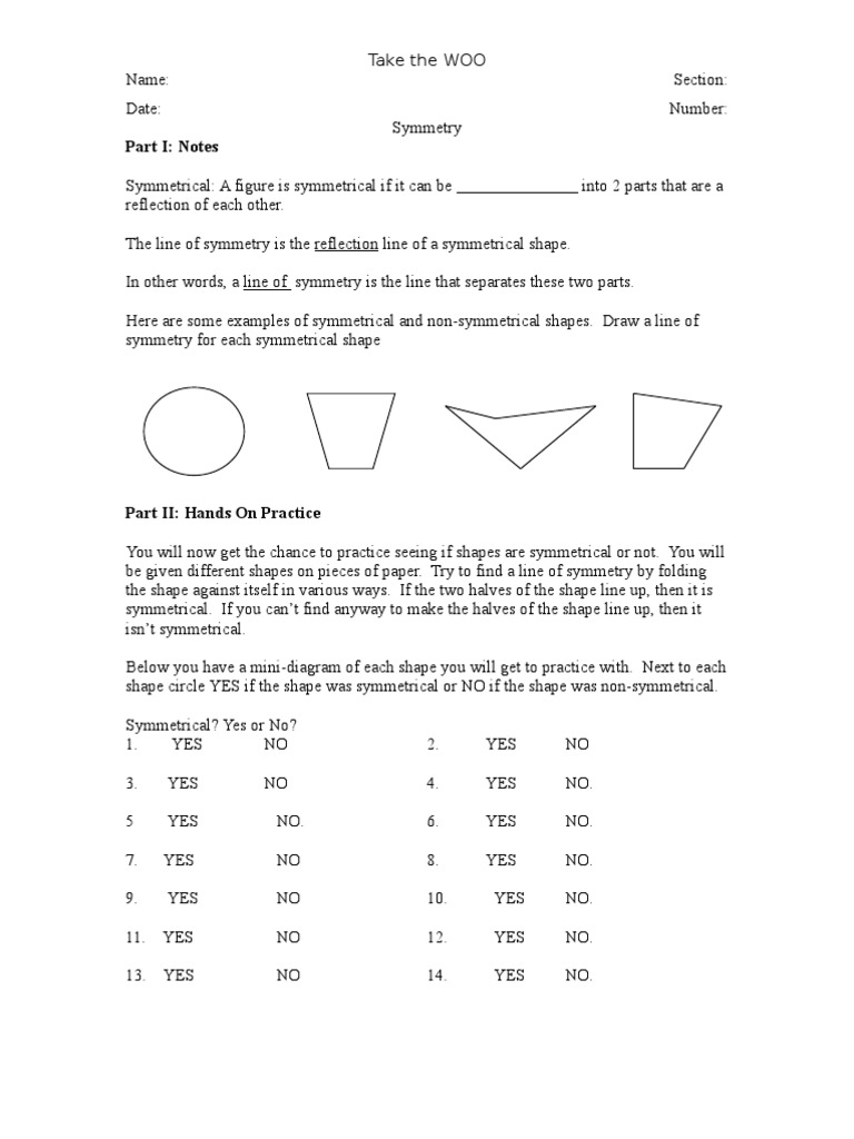 Symmetry Guided Notes | PDF