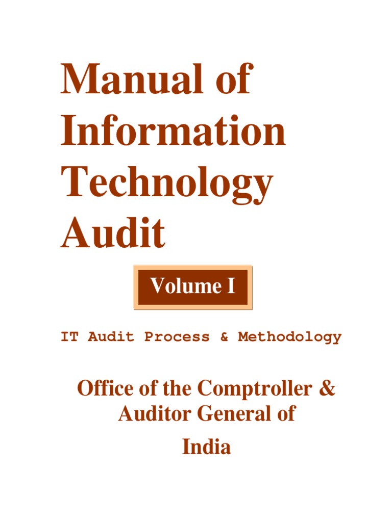 Manual of Information Technology Audit: Office of The Comptroller ...