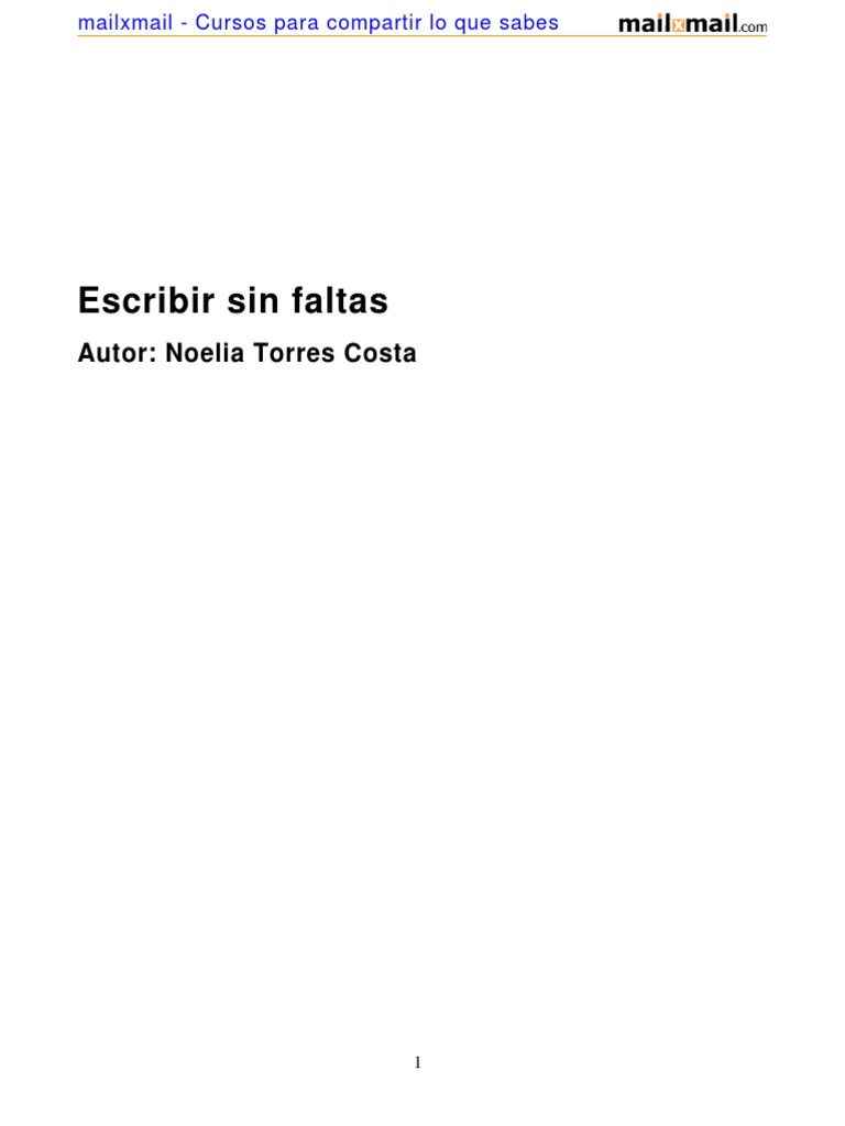 Escribir Sin Faltas | PDF | Coma | Adverbio