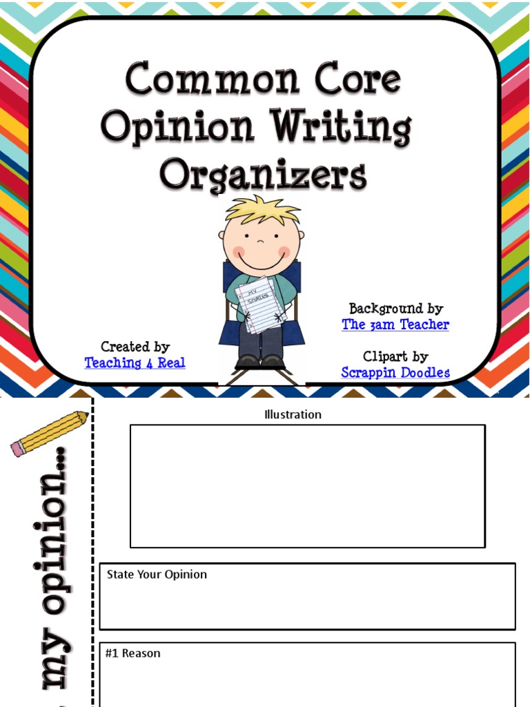 Common Core Opinion Writing Organizer | PDF
