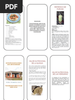 Triptico Queque Zanahoria | PDF | Cocina occidental | Comida regional y étnica