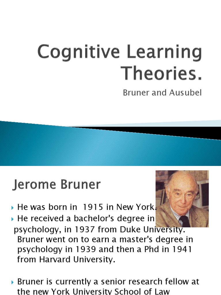 Cognitive Learning Theories | PDF | Concept | Learning