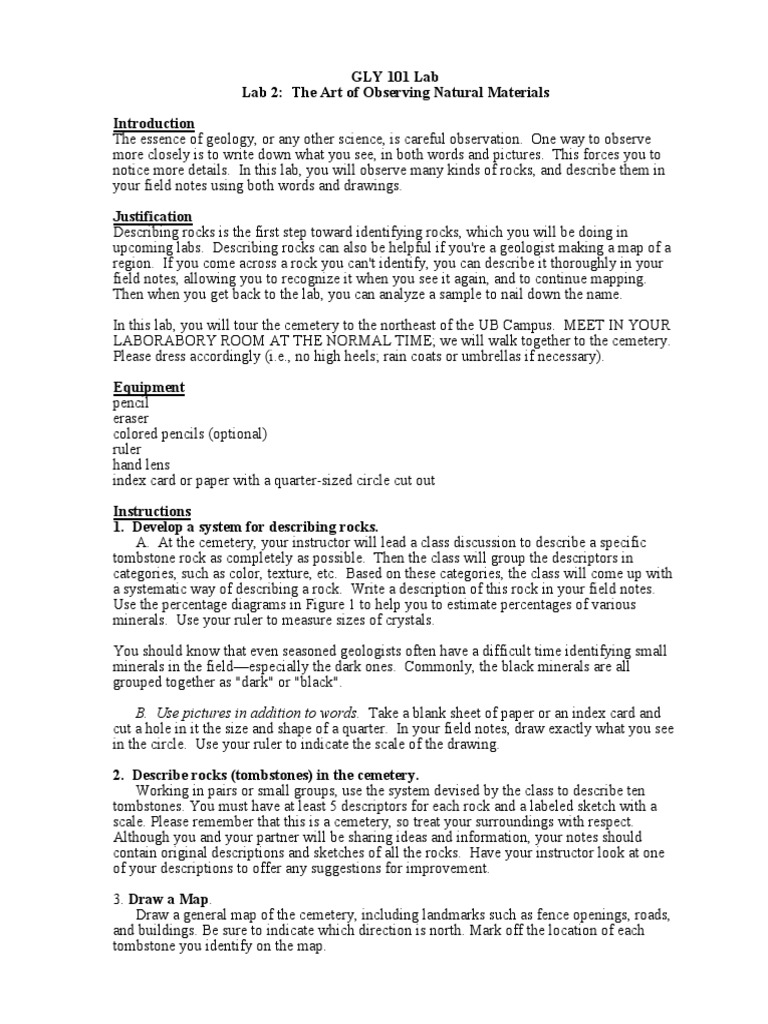 Cemetery Lab | PDF | Map | Geology