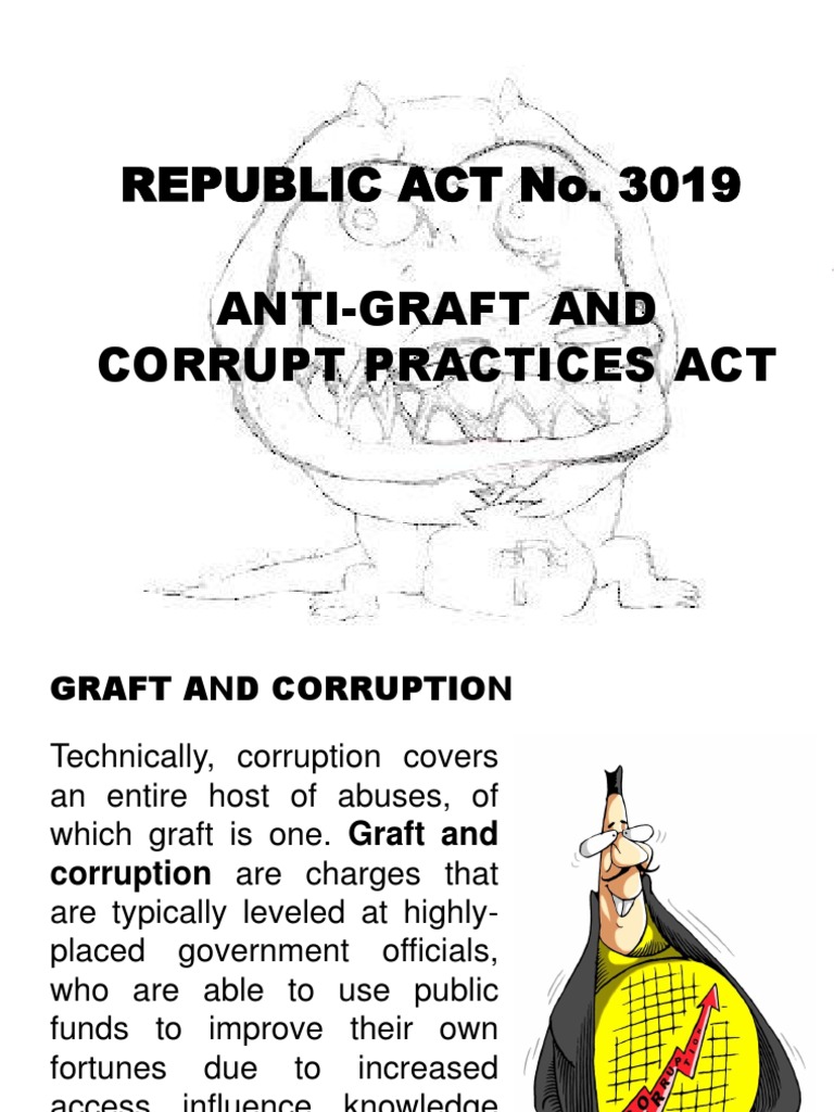 Republic Act No. 3019 | PDF | Corruption | Political Corruption