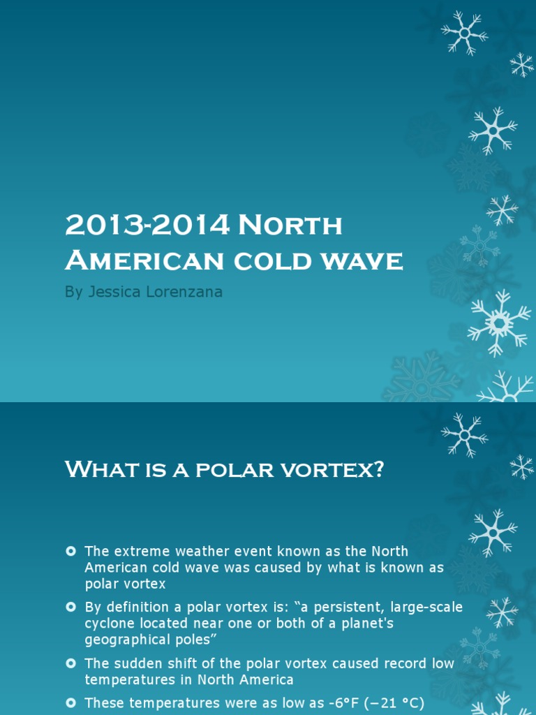 North American Cold Wave Overview | PDF | Global Warming | Weather