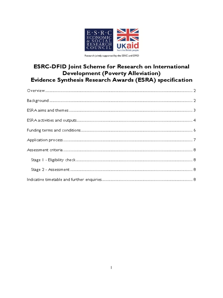 Esra Spec 2013 14 Formsite Tcm8 29390 | PDF | Governance | Poverty ...