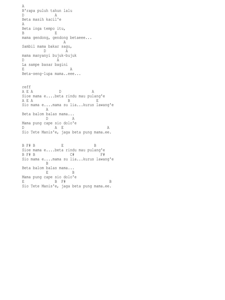 Sio Mama | PDF
