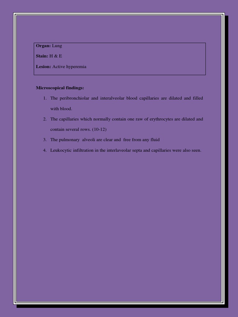 Hyperemia Congestion | PDF | Science & Mathematics
