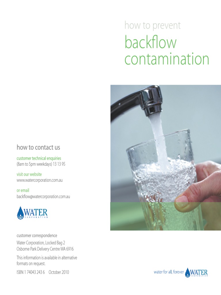 Backflow Prevention Brochure | PDF | Plumbing | Water Supply