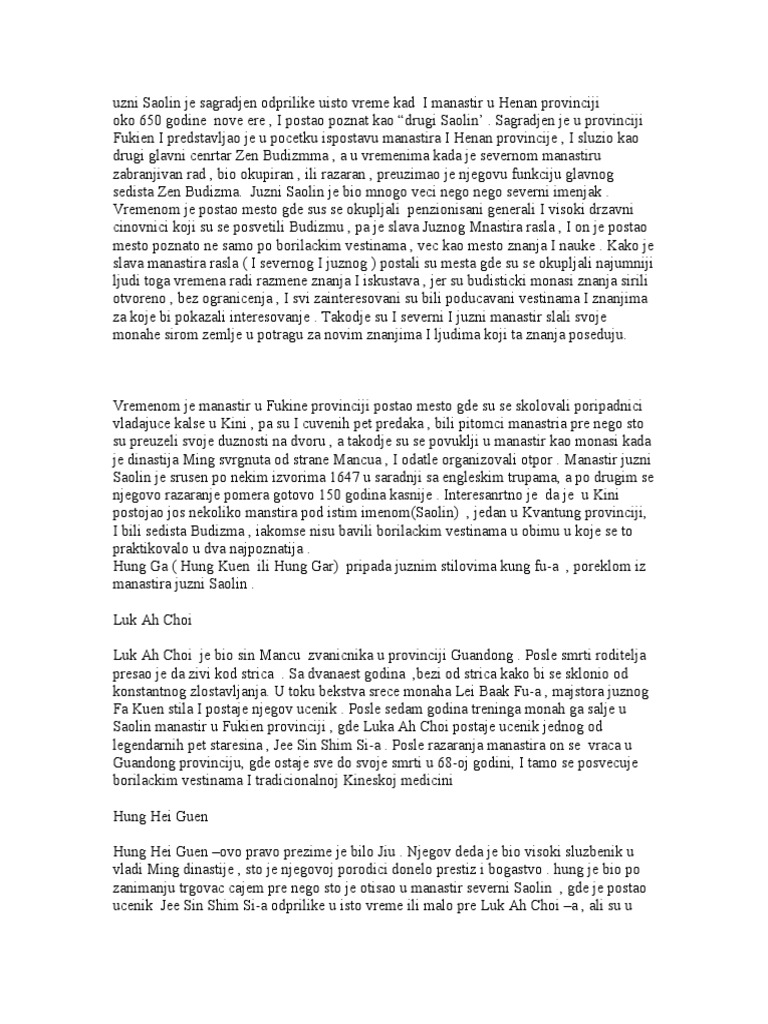 Shaolin | PDF