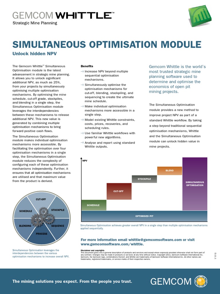Whittle Optimise | PDF | Mathematical Optimization | Net Present Value