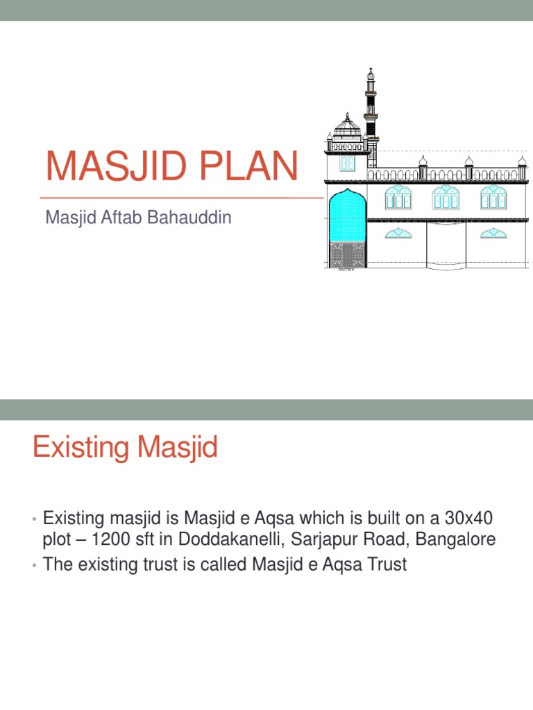 Masjid Plan | PDF | Mosque | Islamic Ethics