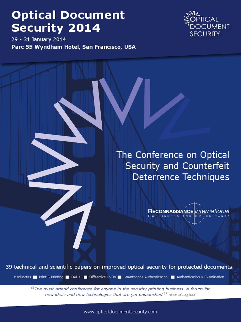 Optical Document Security 2014 | PDF | Pound Sterling | Holography