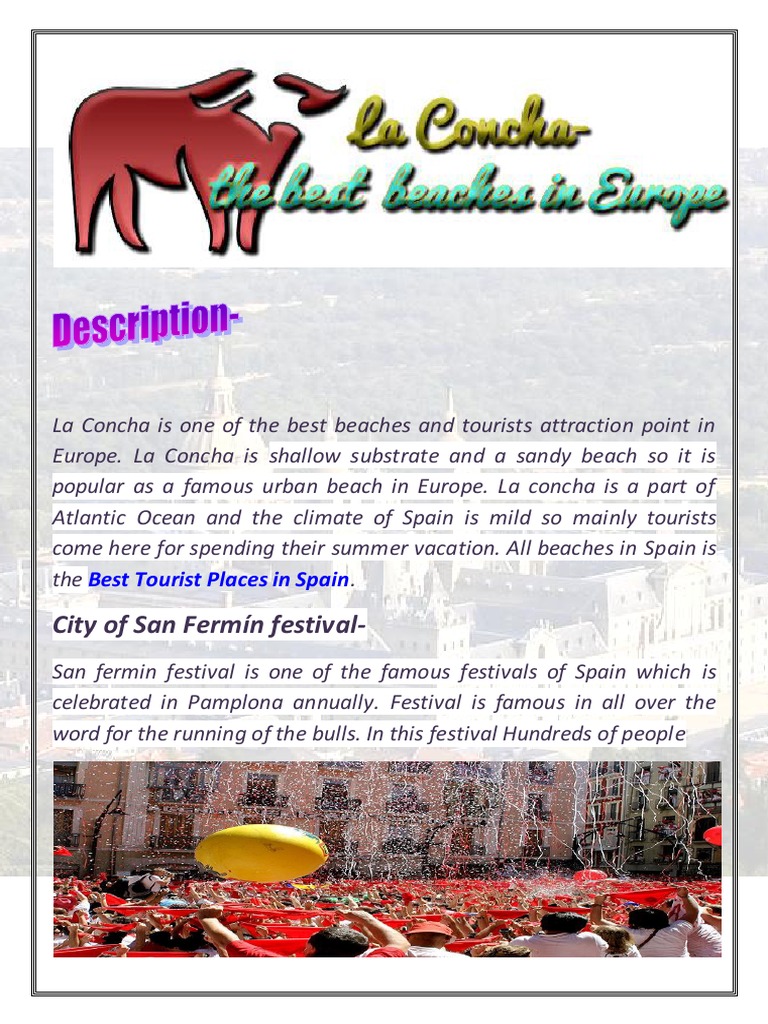Top Tourist Attractions in Spain | PDF