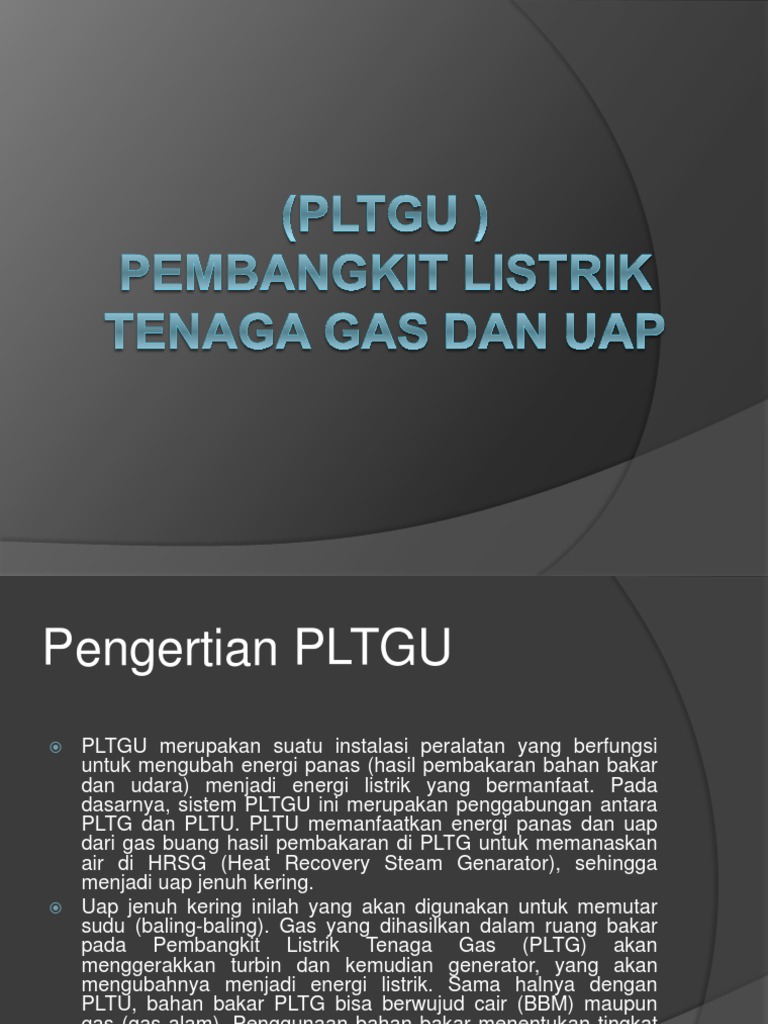 PLTGU | PDF