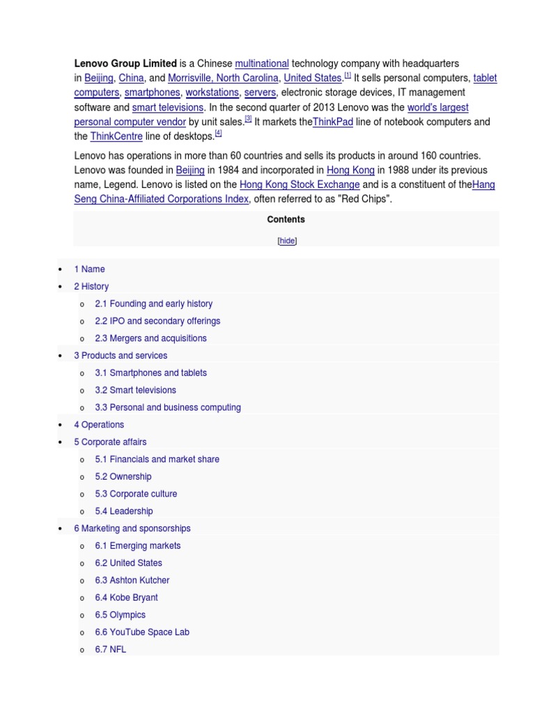 Lenovo | Download Free PDF | Lenovo | Computer Hardware
