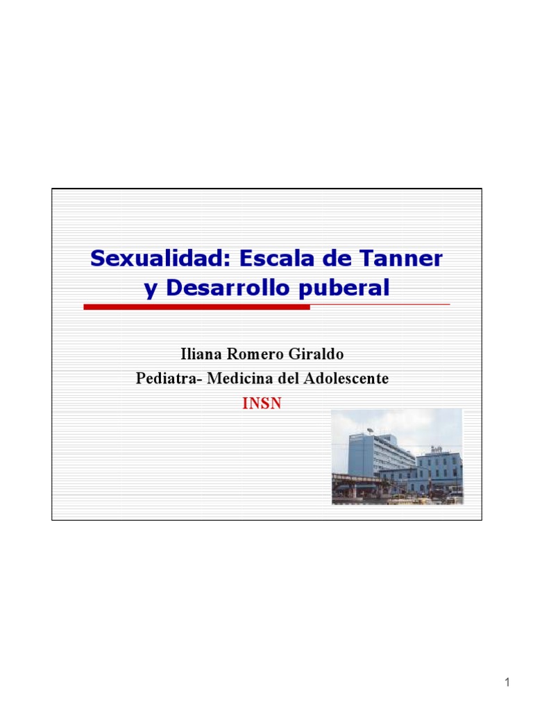 Escala de Tanner | PDF | Pubertad | Envejecimiento