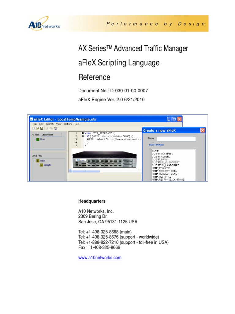AX aFleX Ref v2 4 3-20100621 | Download Free PDF | Command Line ...