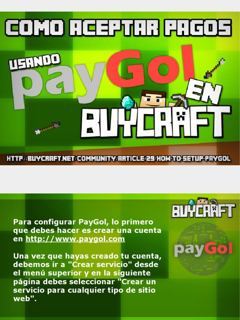 Como Aceptar Pagos Moviles y de Llamada en Minecraft Usando Paygol y ...