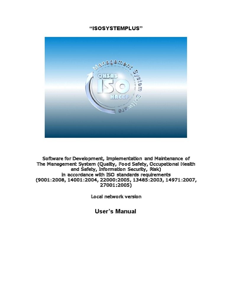 ISOsystemPlus User Manual | PDF | Computer File | Personal Computers