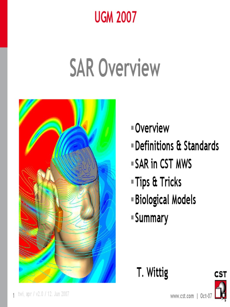 Sar Analysis in Cst | Physical Quantities | Technology