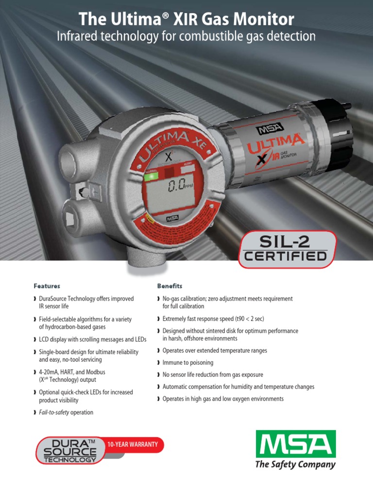 Ultima XIR Features and Benefits - en | PDF | Infrared | Sensor