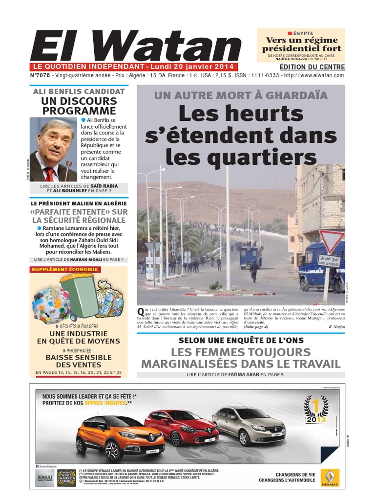 El Watan | PDF | Algérie | Corruption