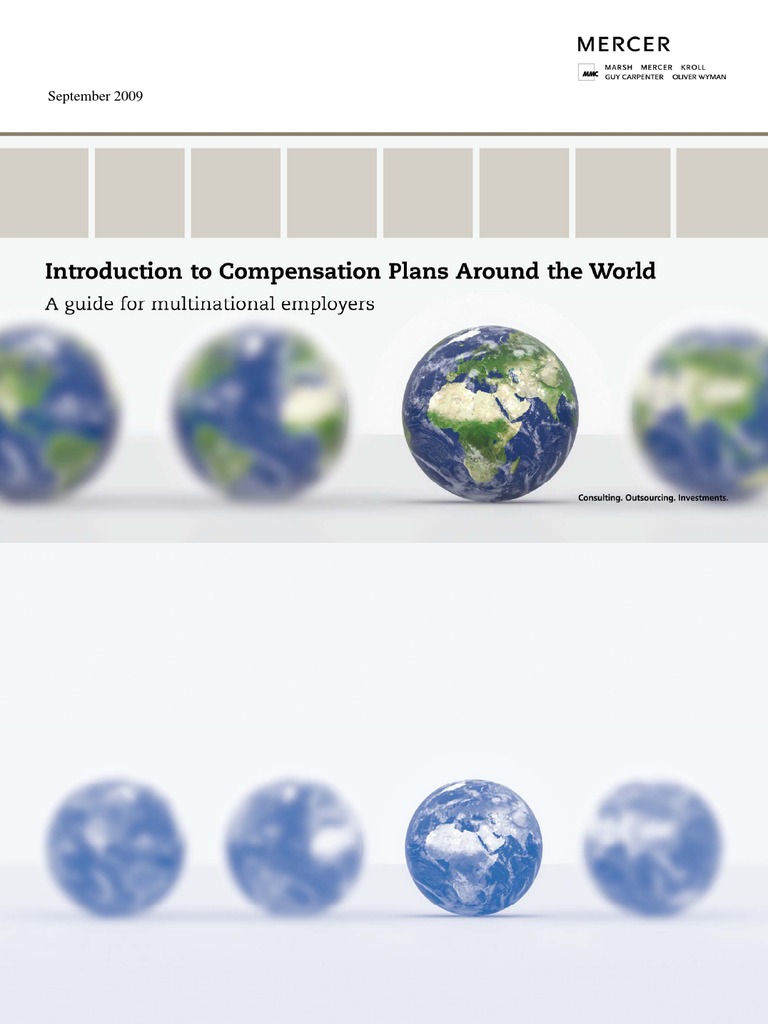 Compensation Plans Around The World Mercer CPAW - Sept 9 '09 | PDF ...