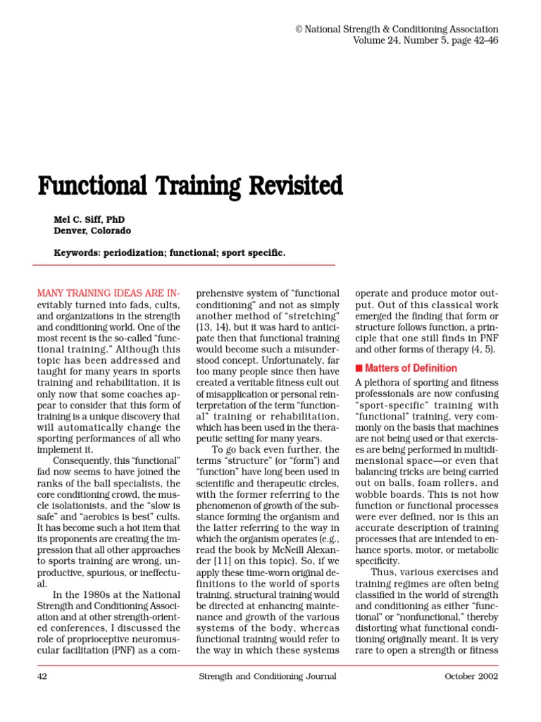 PT Functional Training Revisited | PDF | Anatomical Terms Of Motion ...